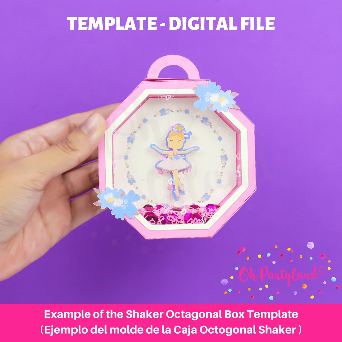 Octagonal Favor Box Template SVG Favor Box SVG Box Shaker Etsy
