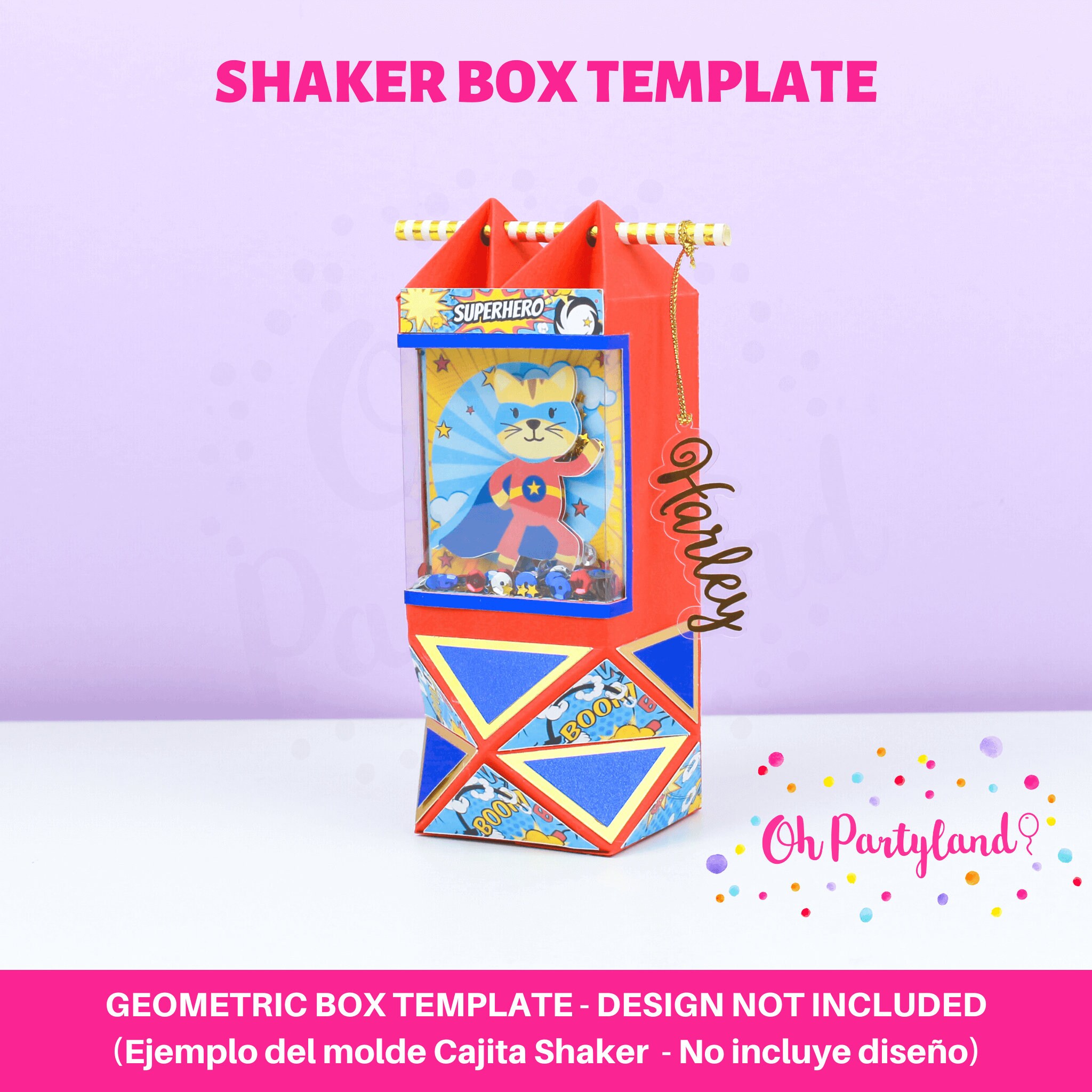 Geometric Favor Box Template Shaker Box SVG DXF PDF Pdf - Etsy