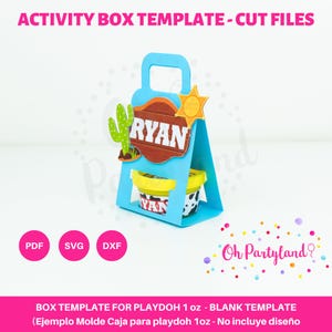 Play Doh Box SVG Files for Cricut, DXF Files and PDF File - Play Doh 1 ...
