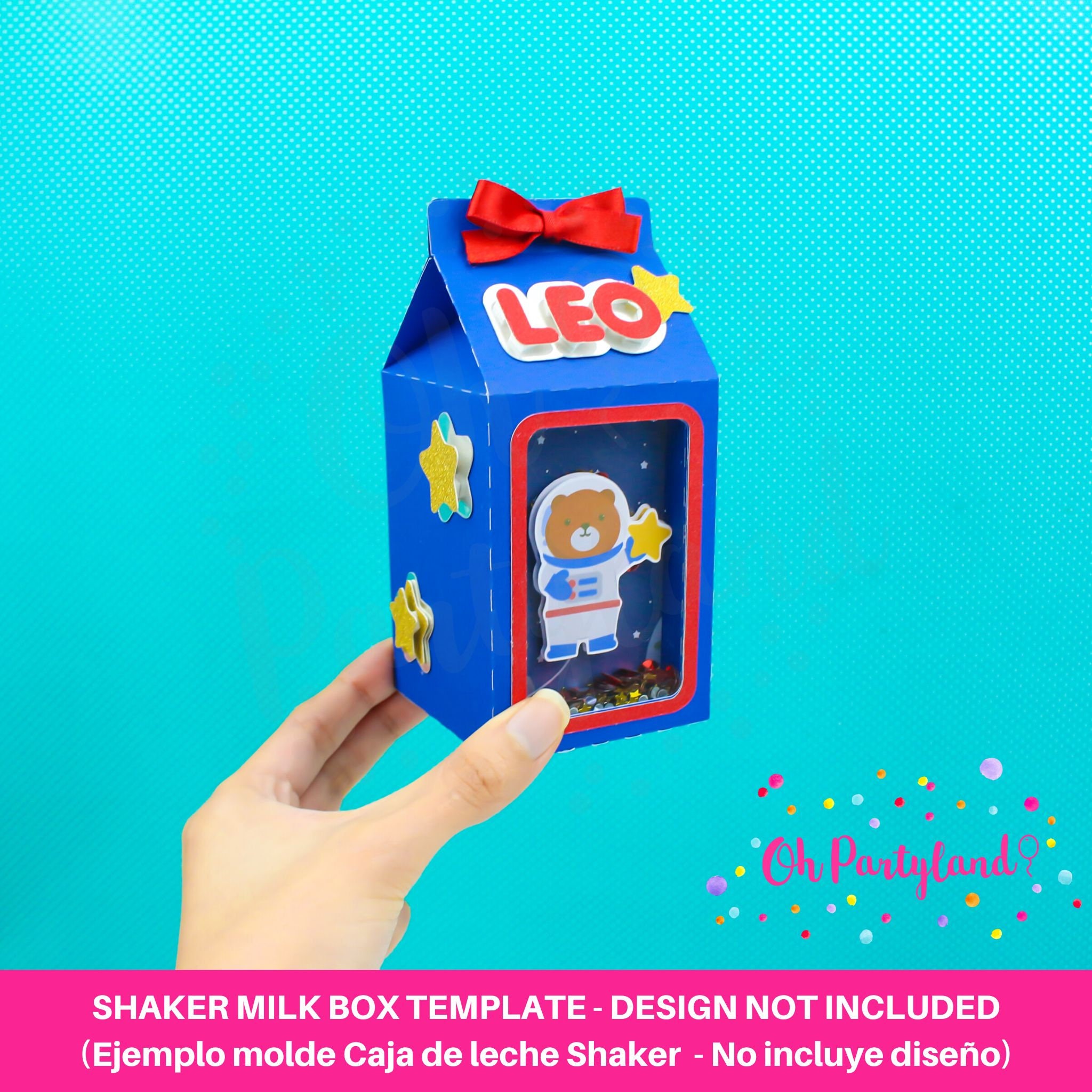 Milk Box Shaker SVG, Favor Box Template, Shaker Box, Treat Box SVG ...