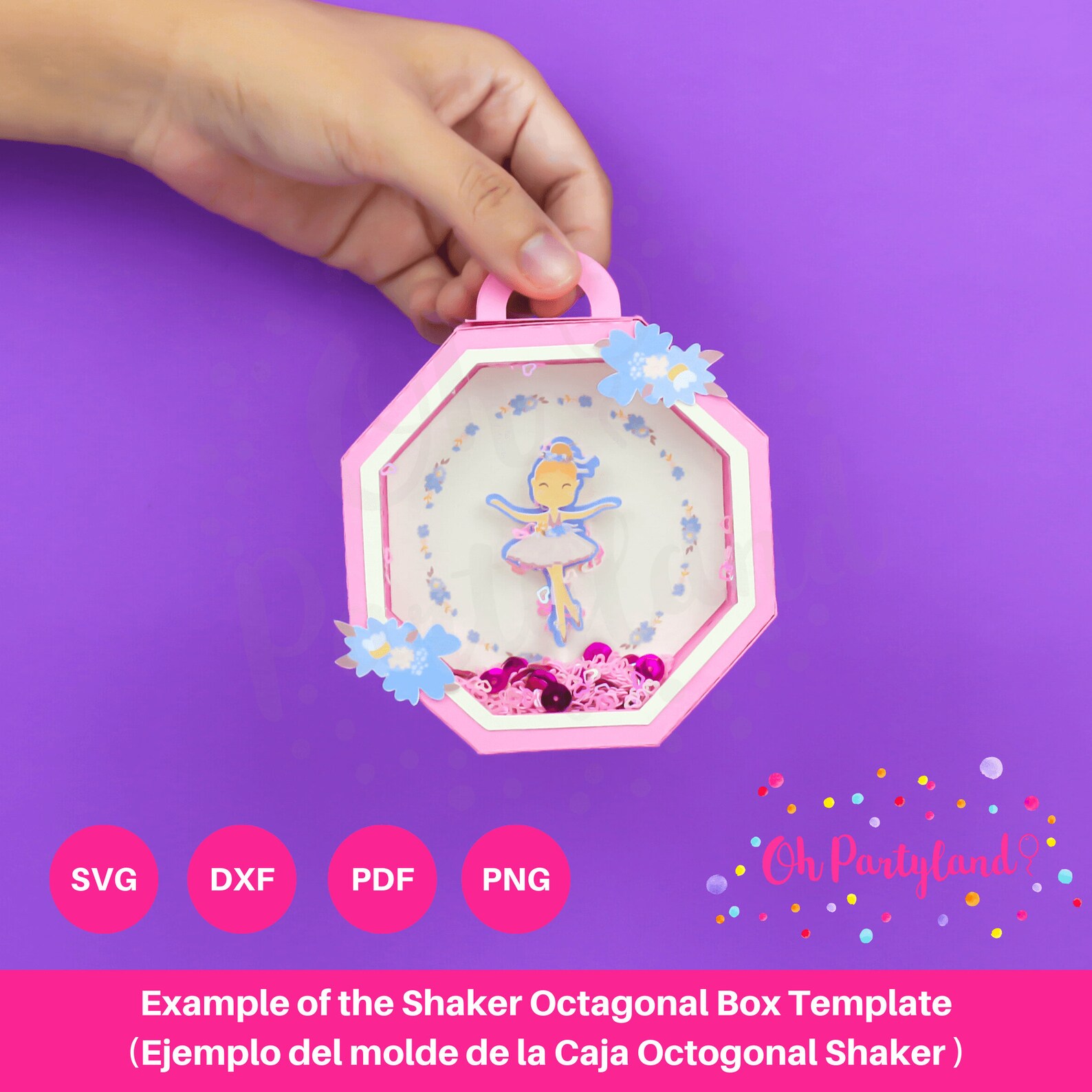 Octagonal Favor Box Template SVG Favor Box SVG Box Shaker | Etsy