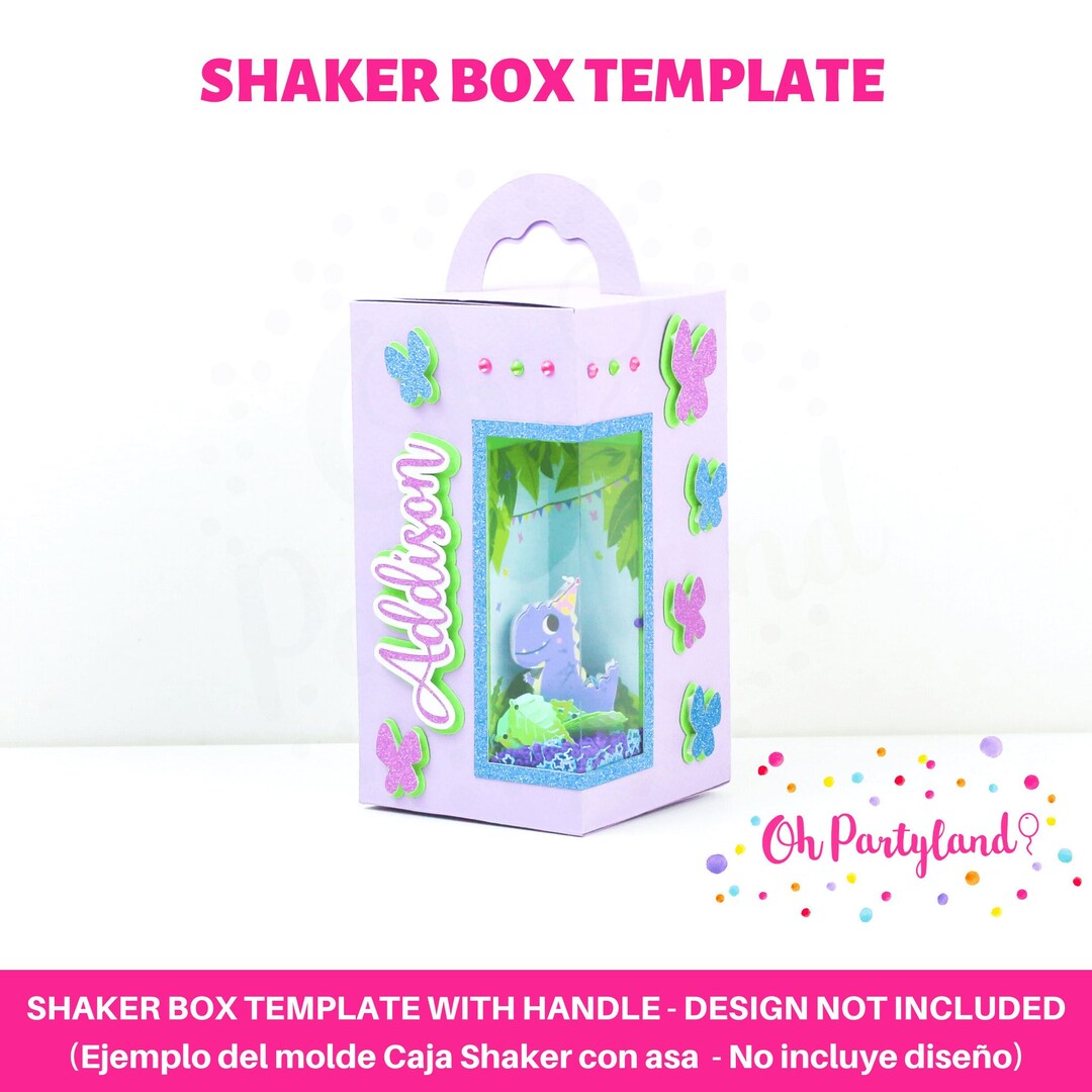 Shaker Box SVG, DXF, PDF and Png -digital Files, Treat Box Template ...
