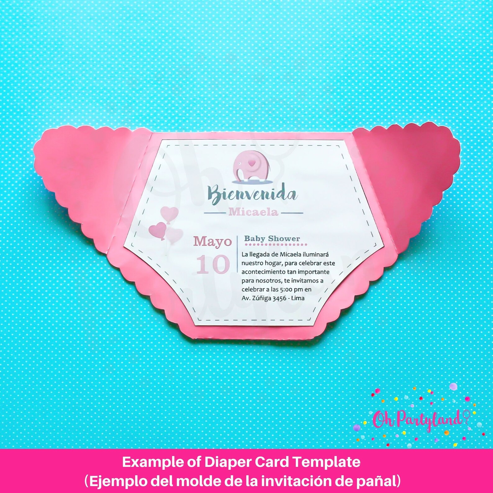 Diaper Card Template, Diaper SVG for Cricut, Diaper Silhouette Pdf, Eps ...