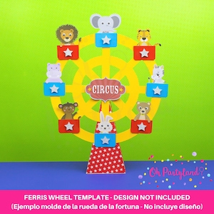 Ferris Wheel Template, DXF SVG Files, Png, Eps, Pdf, Ferris Wheel Files ...