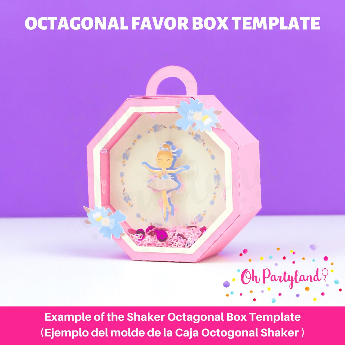 Octagonal Favor Box Template SVG Favor Box SVG Box Shaker | Etsy