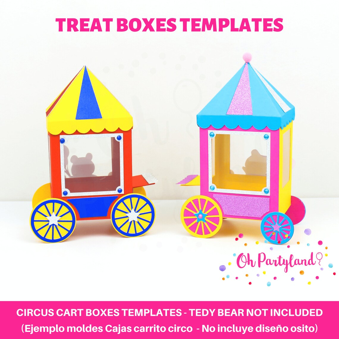 Circus Cart Box SVG DXF PDF Png-digital Files Circus Box - Etsy