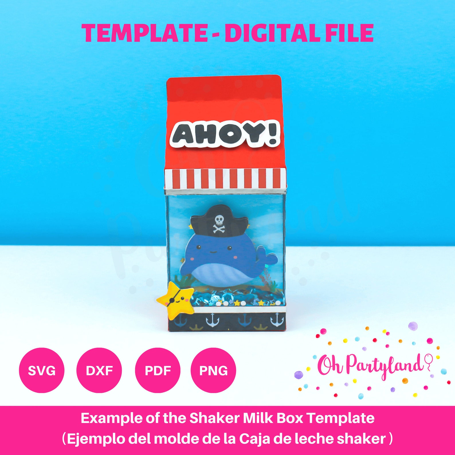 Template Milk Box Shaker Milk Box Template SVG. Shaker Favor | Etsy