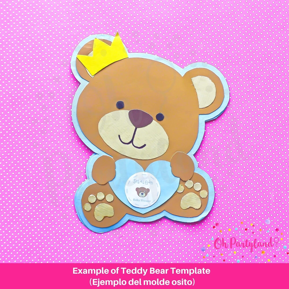 Molde osito SVG Dxf Eps Pdf y Png. Invitación oso bebé svg - Etsy México