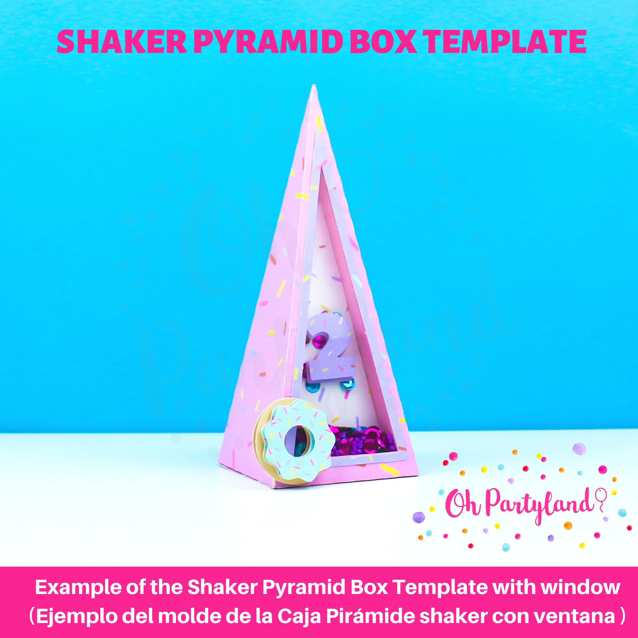 Molde Caja pirámide shaker SVG Dxf Png Pdf Piramide box - Etsy México