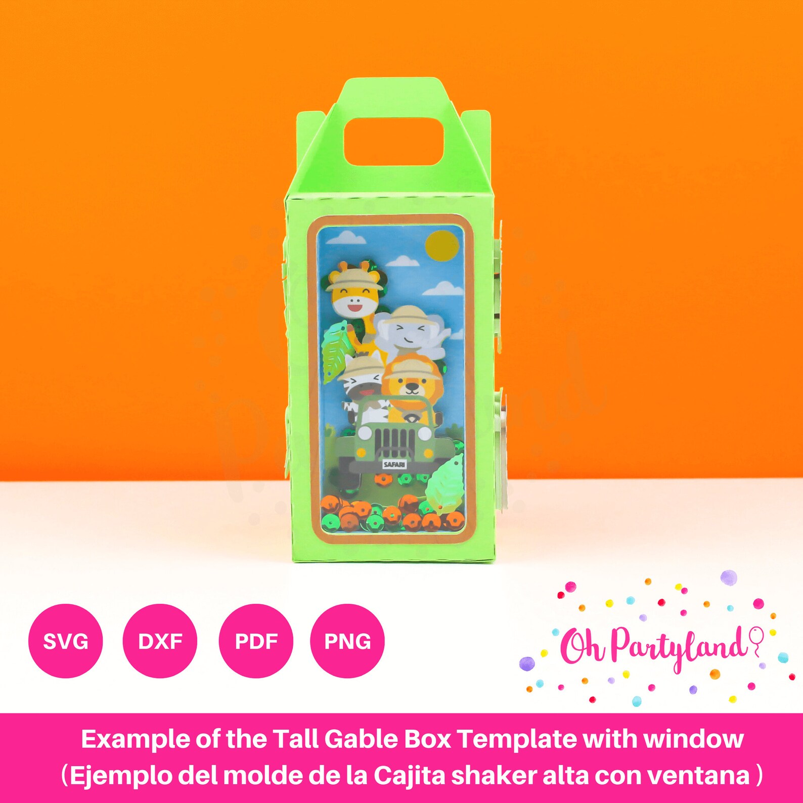 Tall Gable Box Template Shaker Box SVG DXF PNG Pdf Files - Etsy