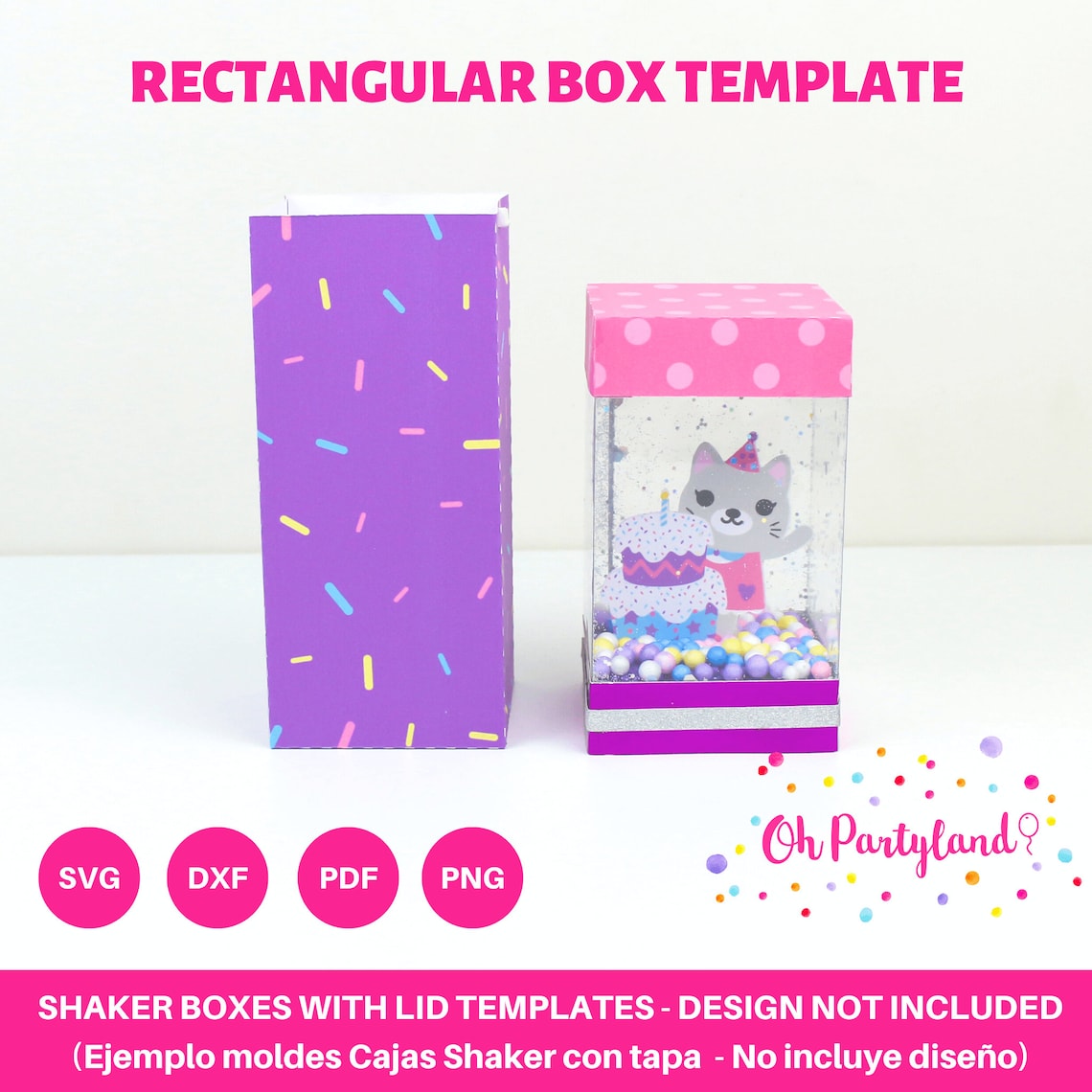 Shaker Box SVG DXF PDF Png Rectangular Boxes Templates - Etsy UK