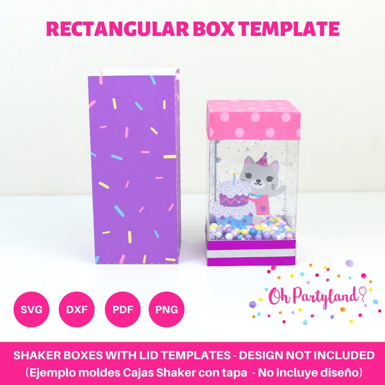 Shaker Box SVG DXF PDF Png Rectangular Boxes Templates - Etsy UK