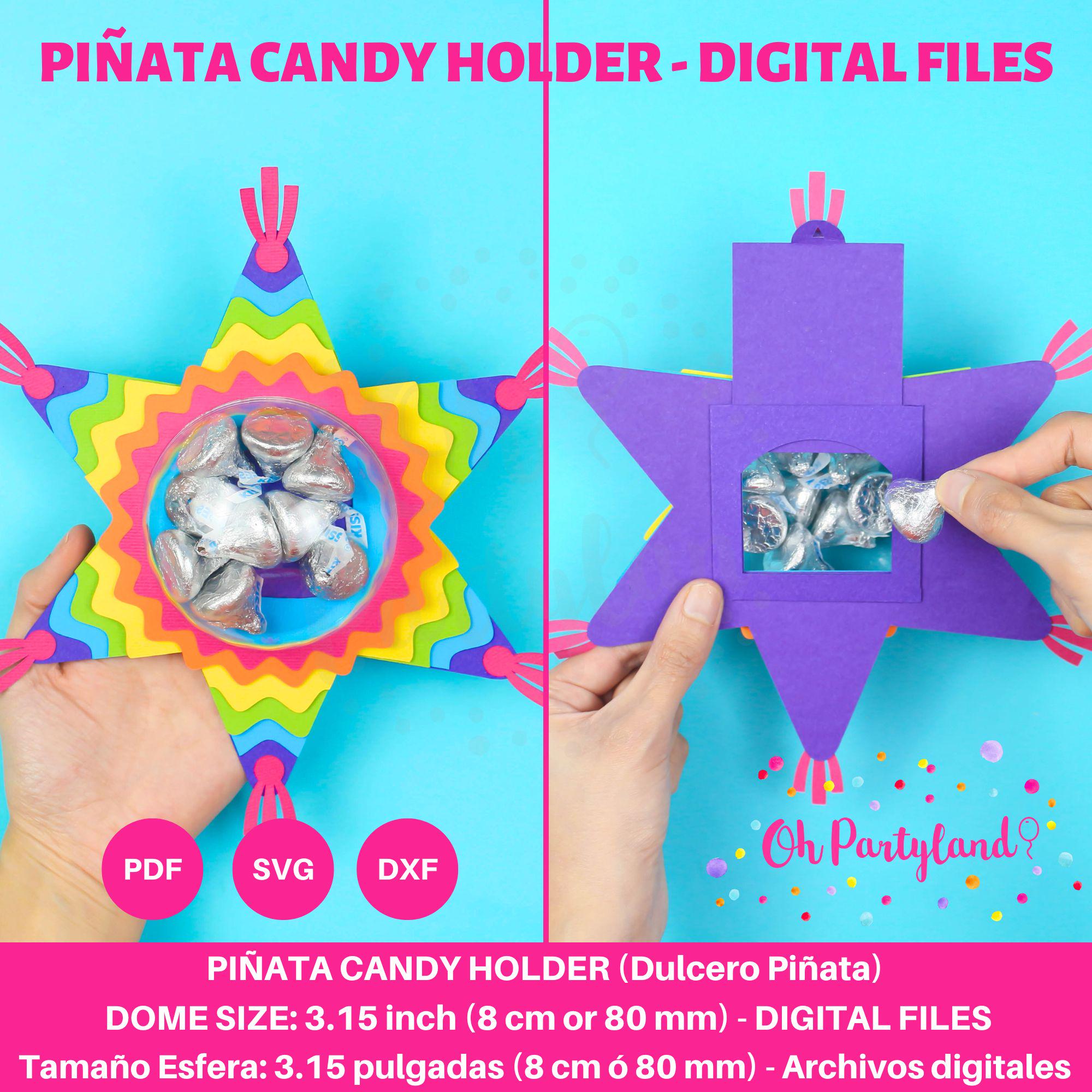 Piñata Candy Holder SVG File for Cricut, DXF File for Silhouette and ...