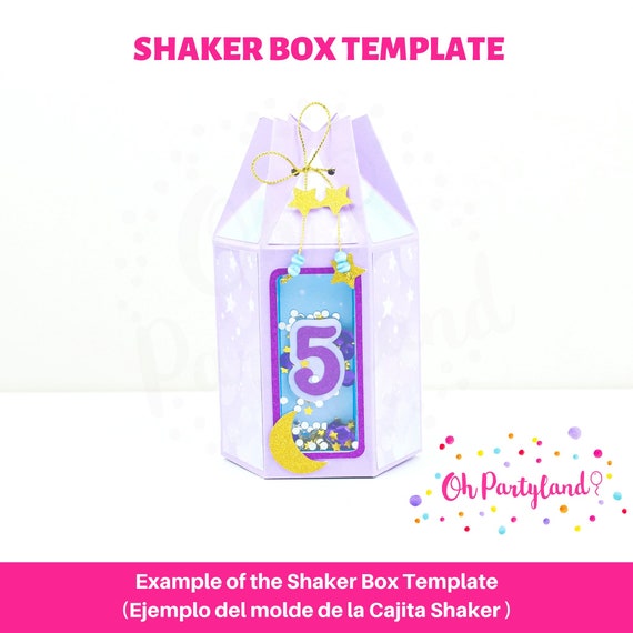 Shaker Box Template Svg Dxf Pdf Png Hexagonal Favor Box - Etsy