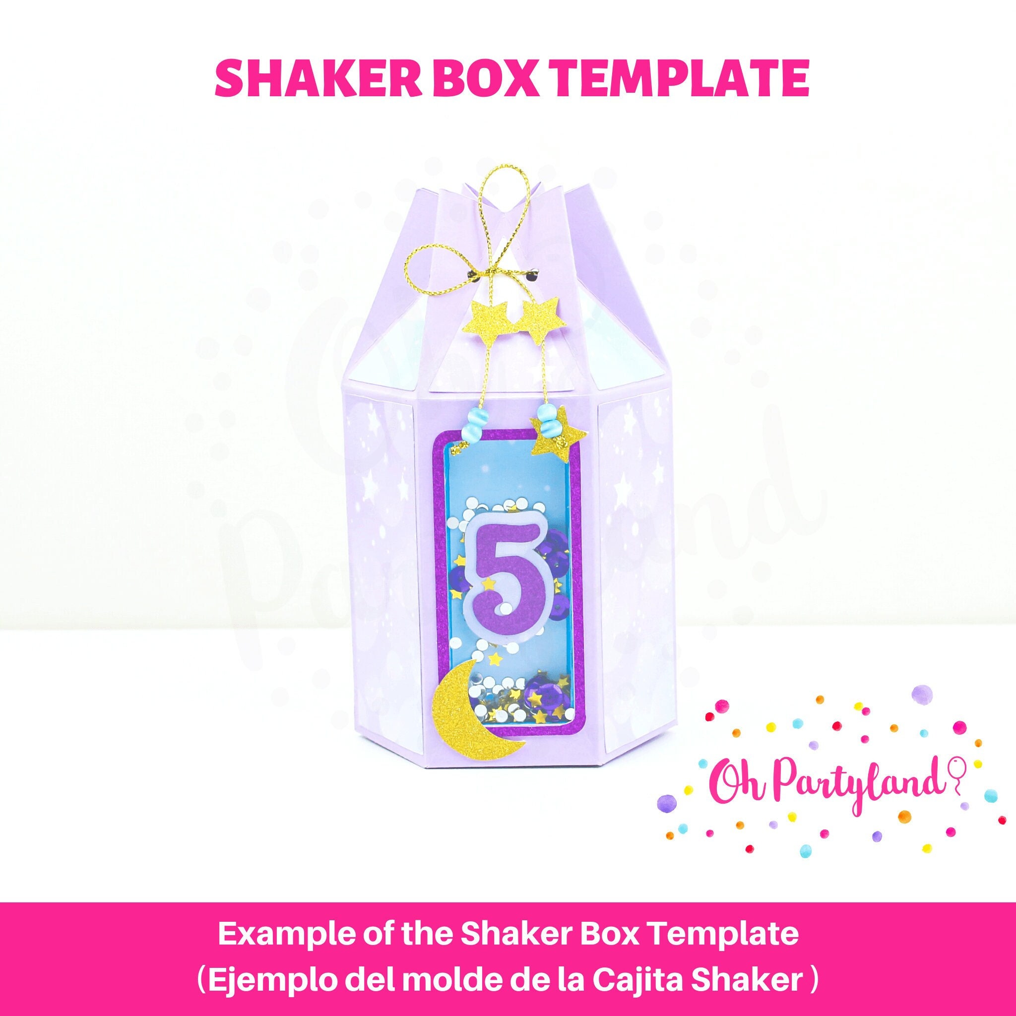 Shaker Box Template Svg Dxf Pdf Png Hexagonal Favor Box - Etsy