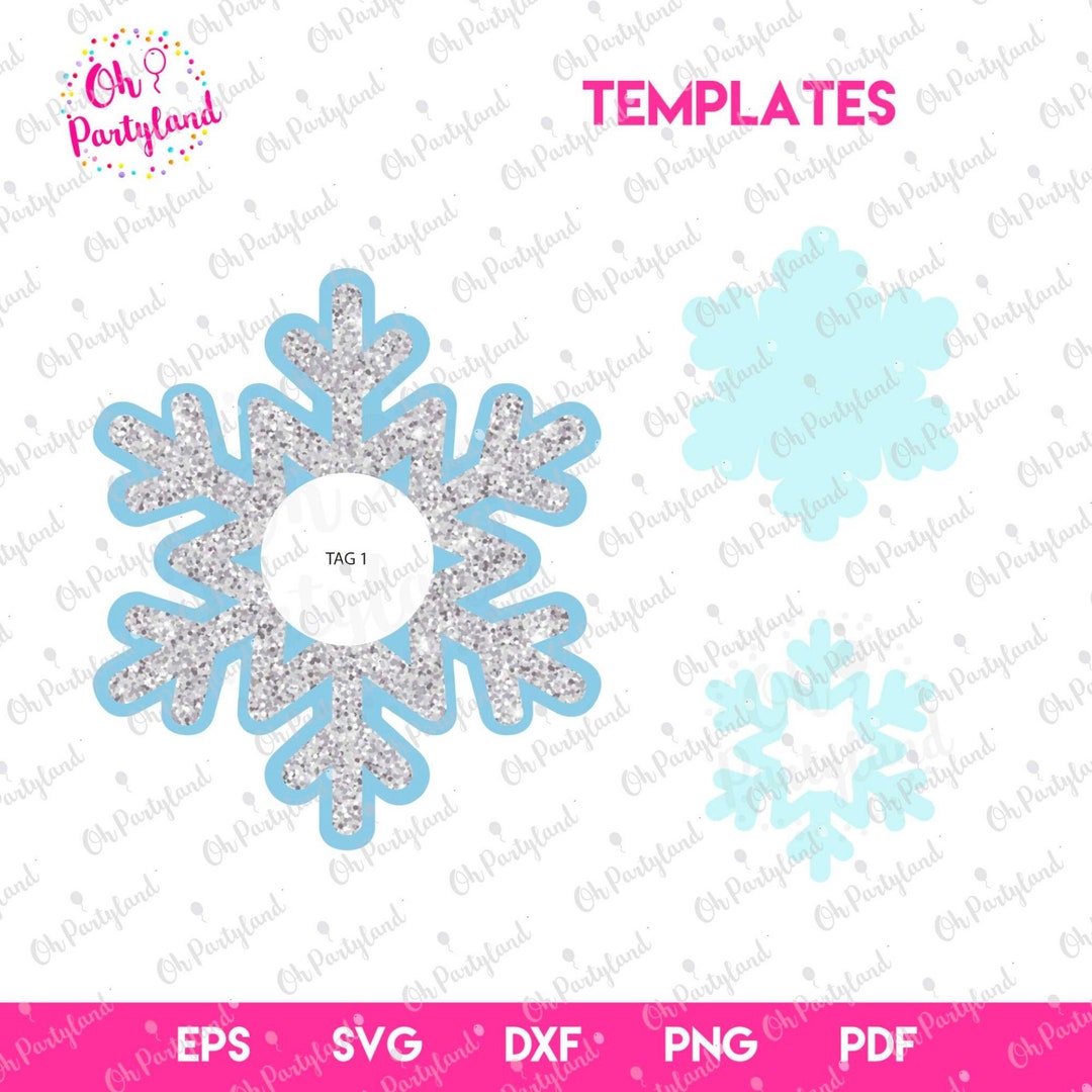 Snowflake Svg Snowflake Card Svg Snowflake Template Svg - Etsy