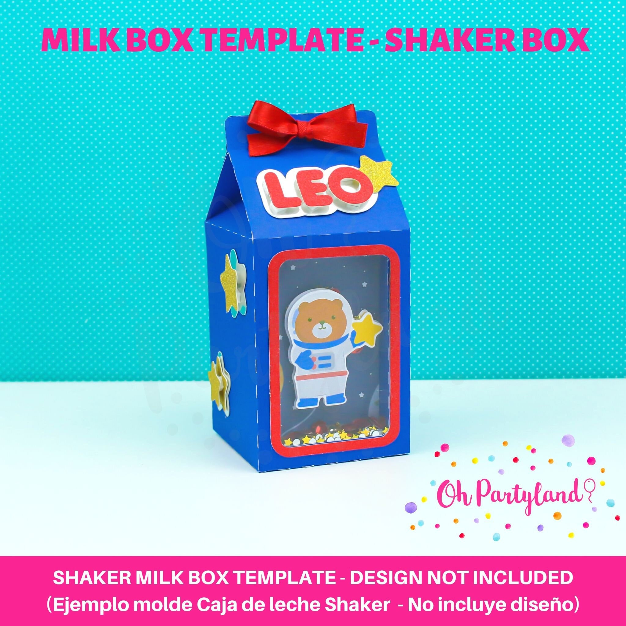 Milk Box Shaker SVG, Favor Box Template, Shaker Box, Treat Box SVG ...