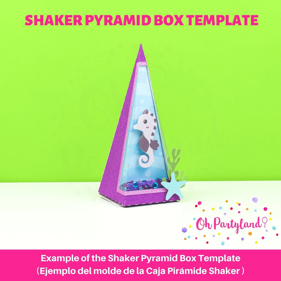 Pyramid Box Shaker SVG Pyramid Shaker Box Template Shaker - Etsy