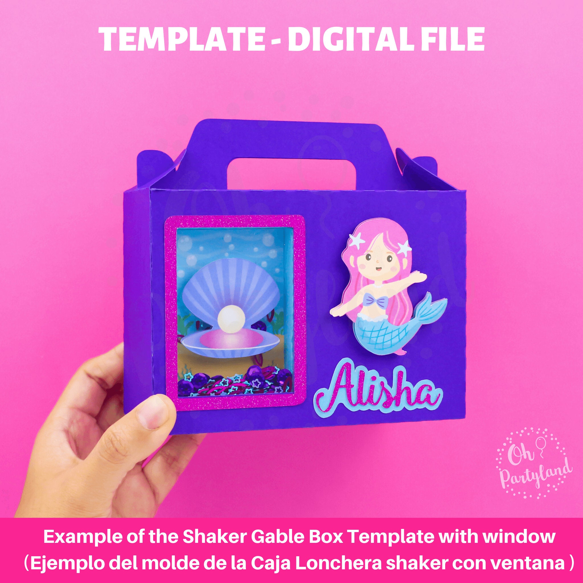 Shaker Gable Box Template Cut File Gable Box SVG DXF PDF | Etsy