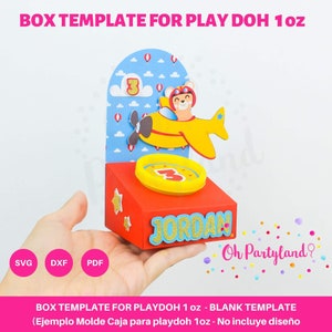 Play Doh Box Template - SVG Files for Cricut, DXF Files and PDF File ...
