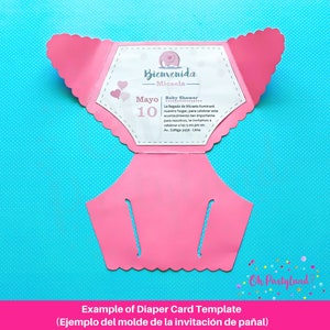 Diaper Card Template, Diaper SVG for Cricut, Diaper Silhouette Pdf, Eps ...