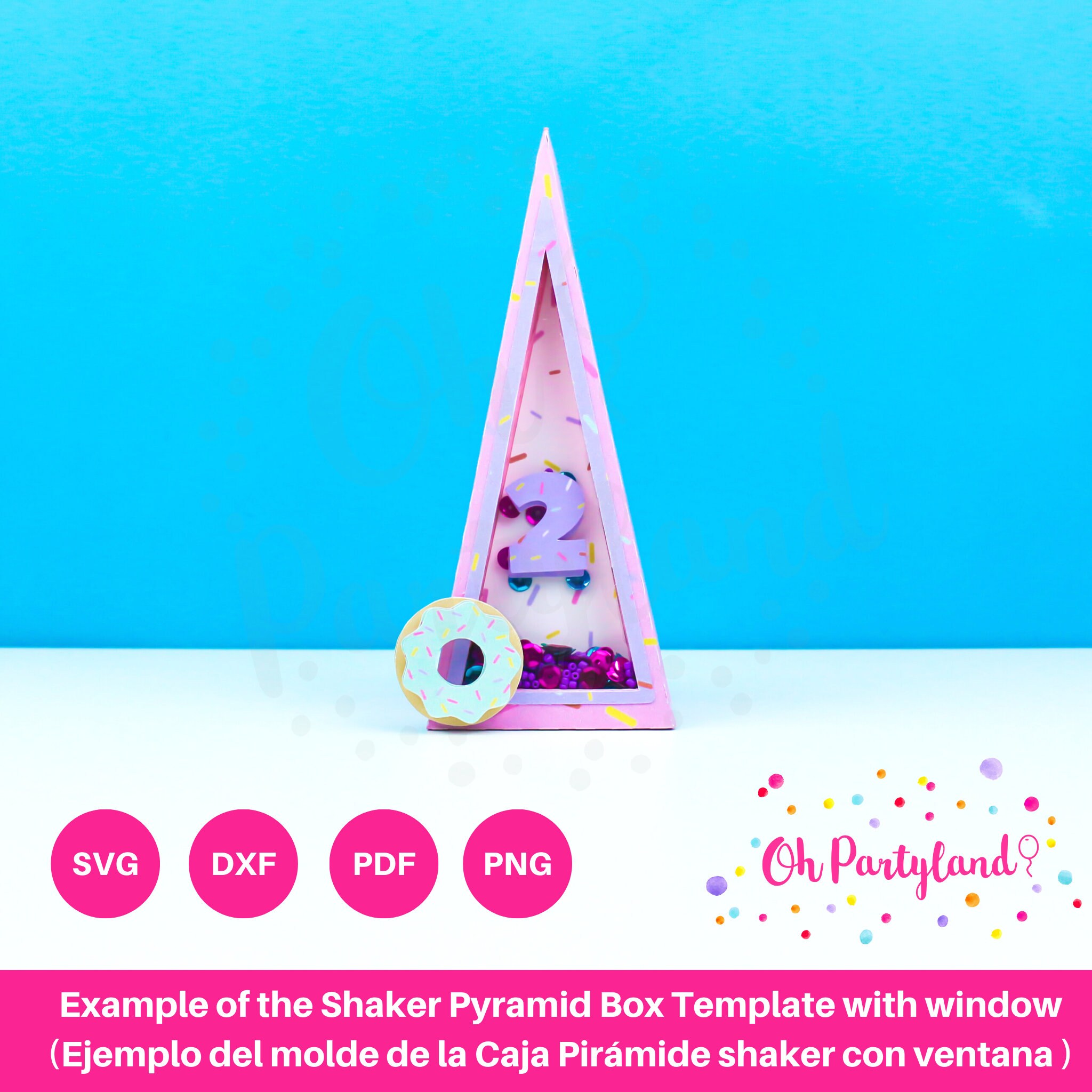 Shaker Pyramid Box SVG Shaker Box Template Favor Box - Etsy