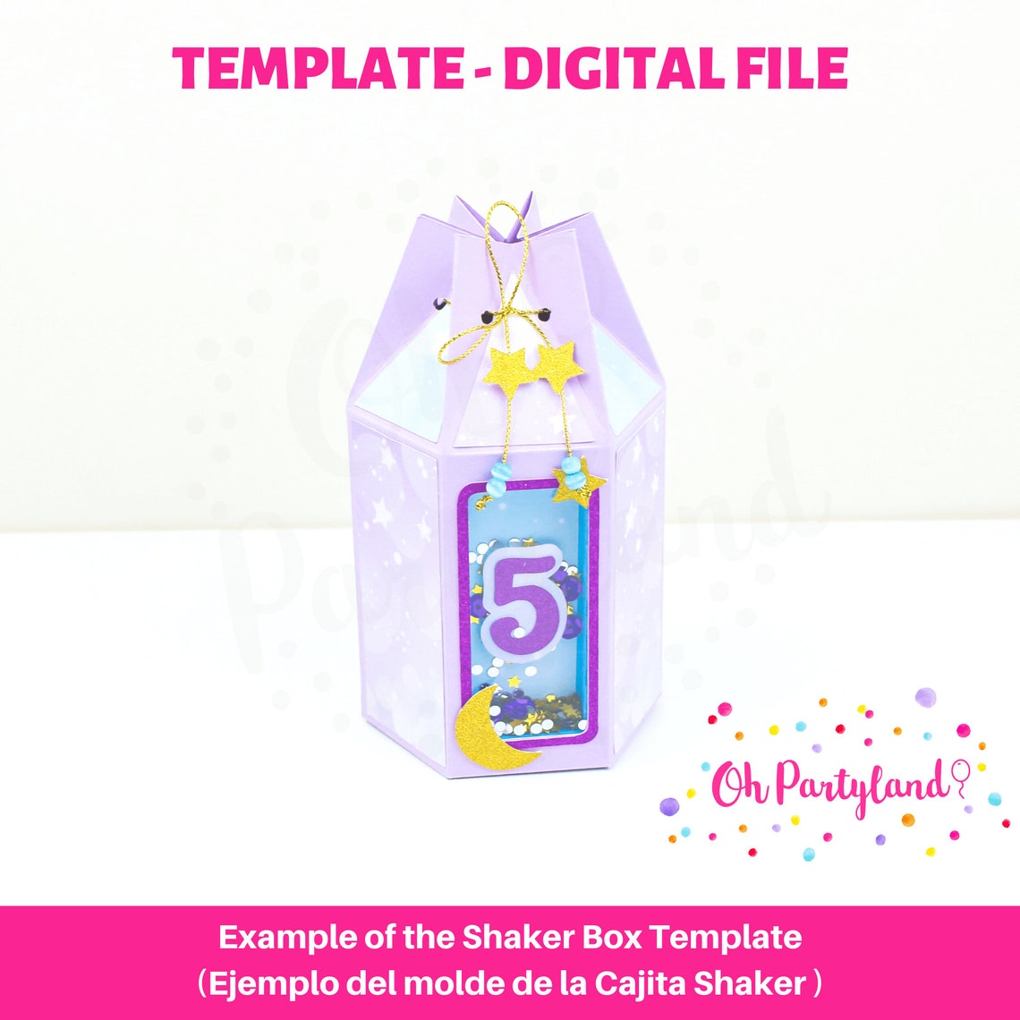 Shaker Box Template Svg Dxf Pdf Png Hexagonal Favor Box - Etsy