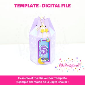 Shaker Box Template Svg Dxf Pdf Png Hexagonal Favor Box - Etsy