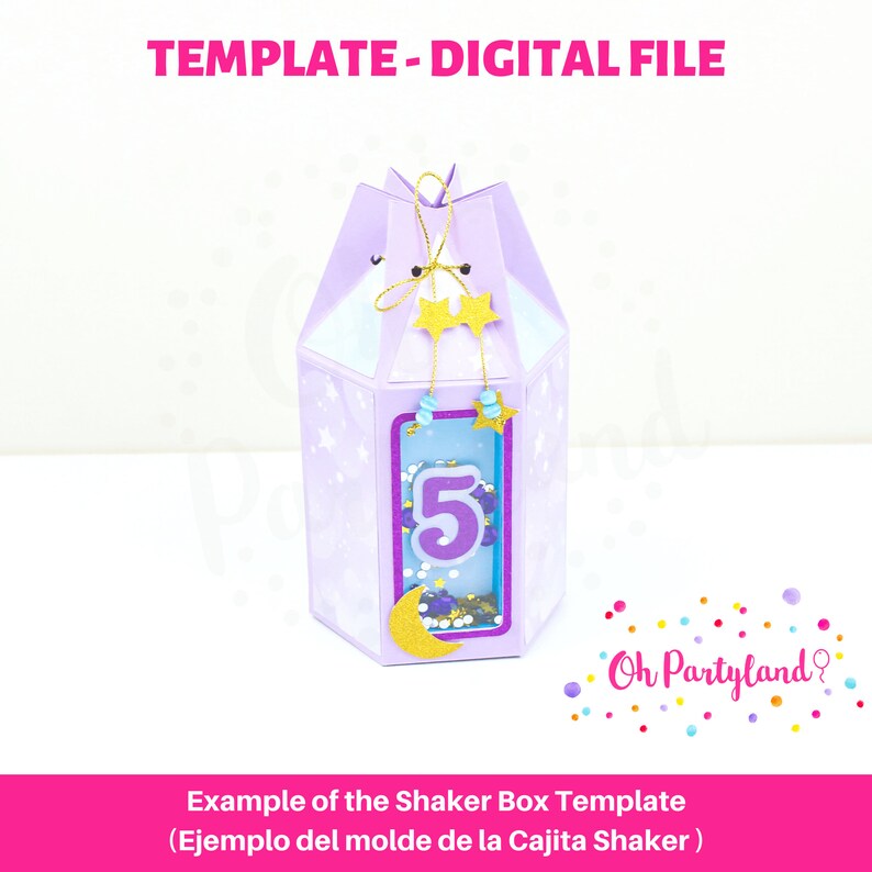 Shaker Box Template Svg Dxf Pdf Png Hexagonal Favor Box - Etsy