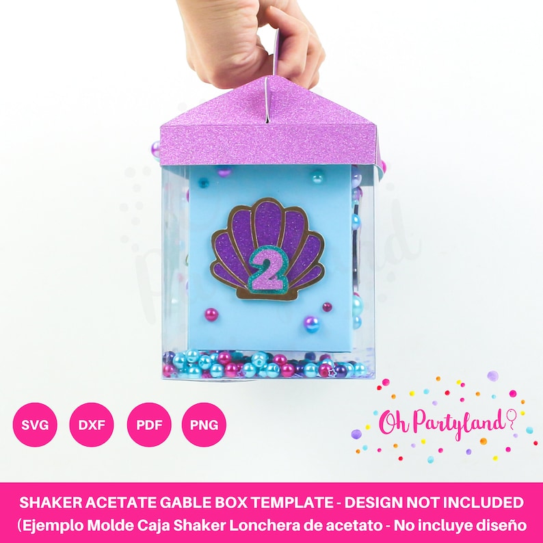 Shaker Acetate Gable Box Template - Shaker Box SVG Cricut , DXF, PDF ...