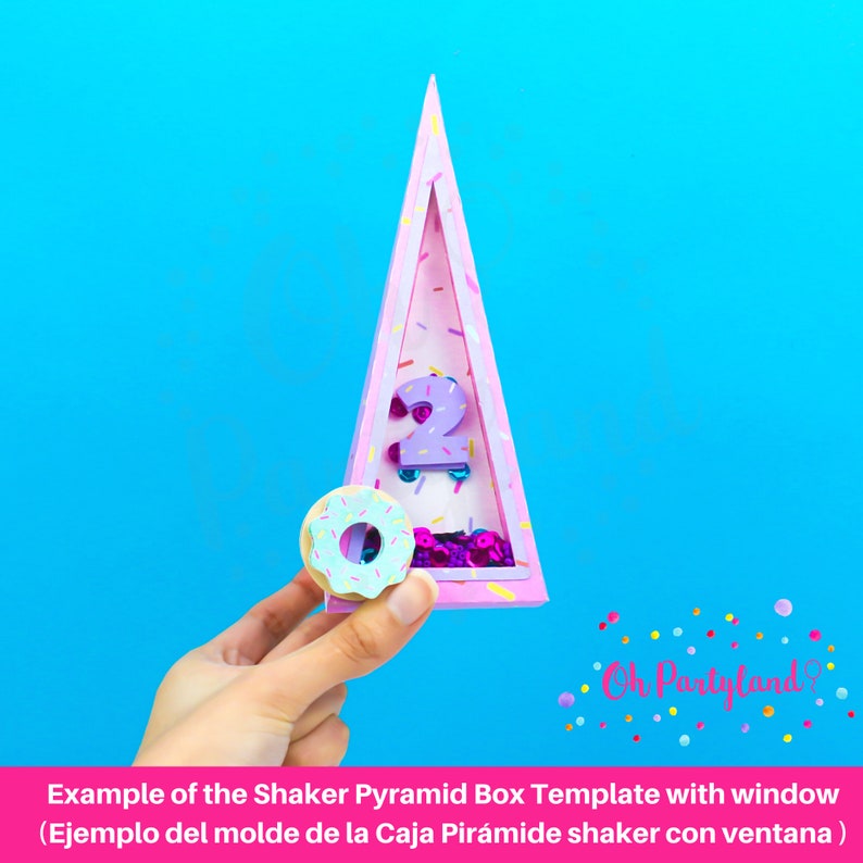 Shaker Pyramid Box SVG Shaker Box Template Favor Box - Etsy