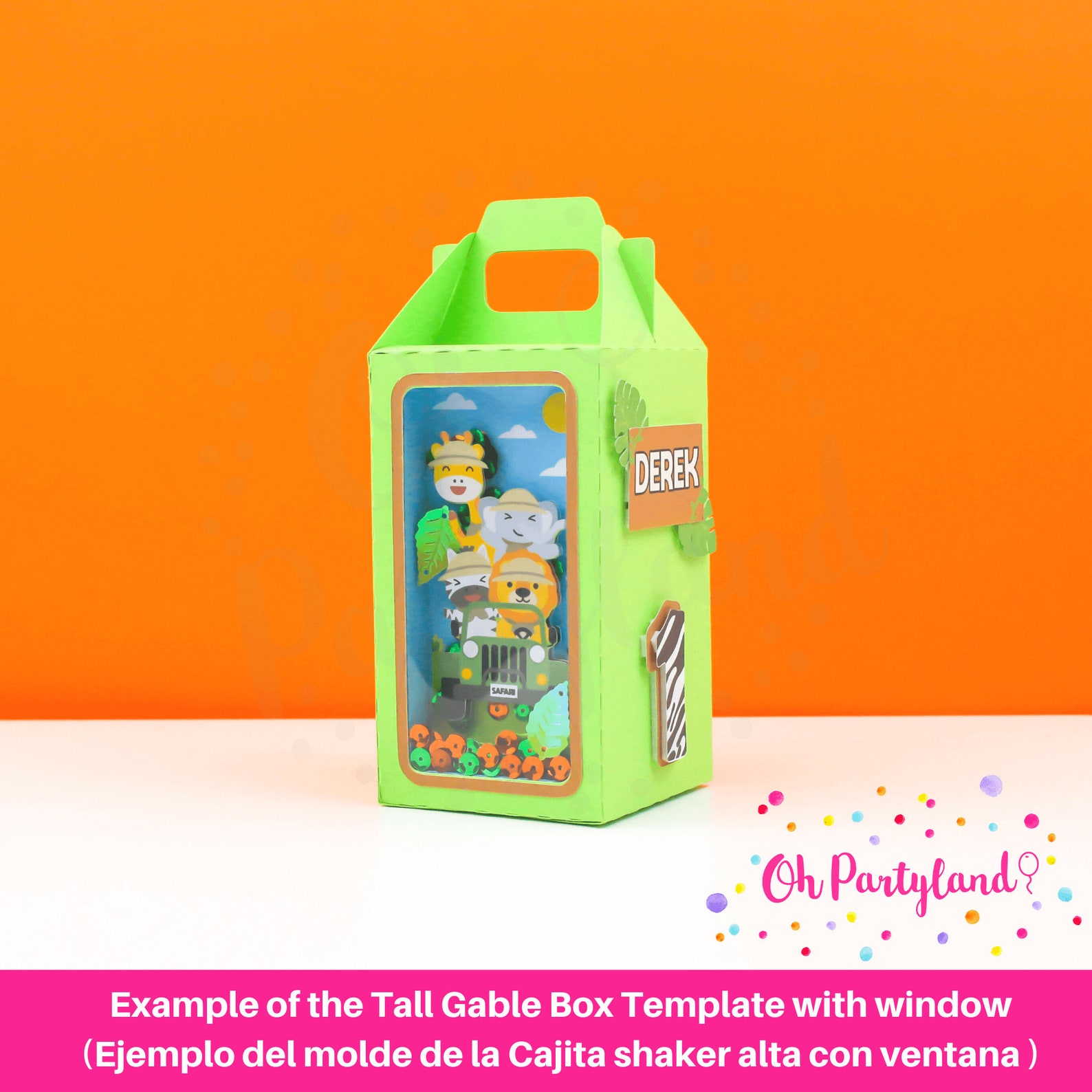 Tall Gable Box Template Shaker Box SVG DXF PNG Pdf Files - Etsy