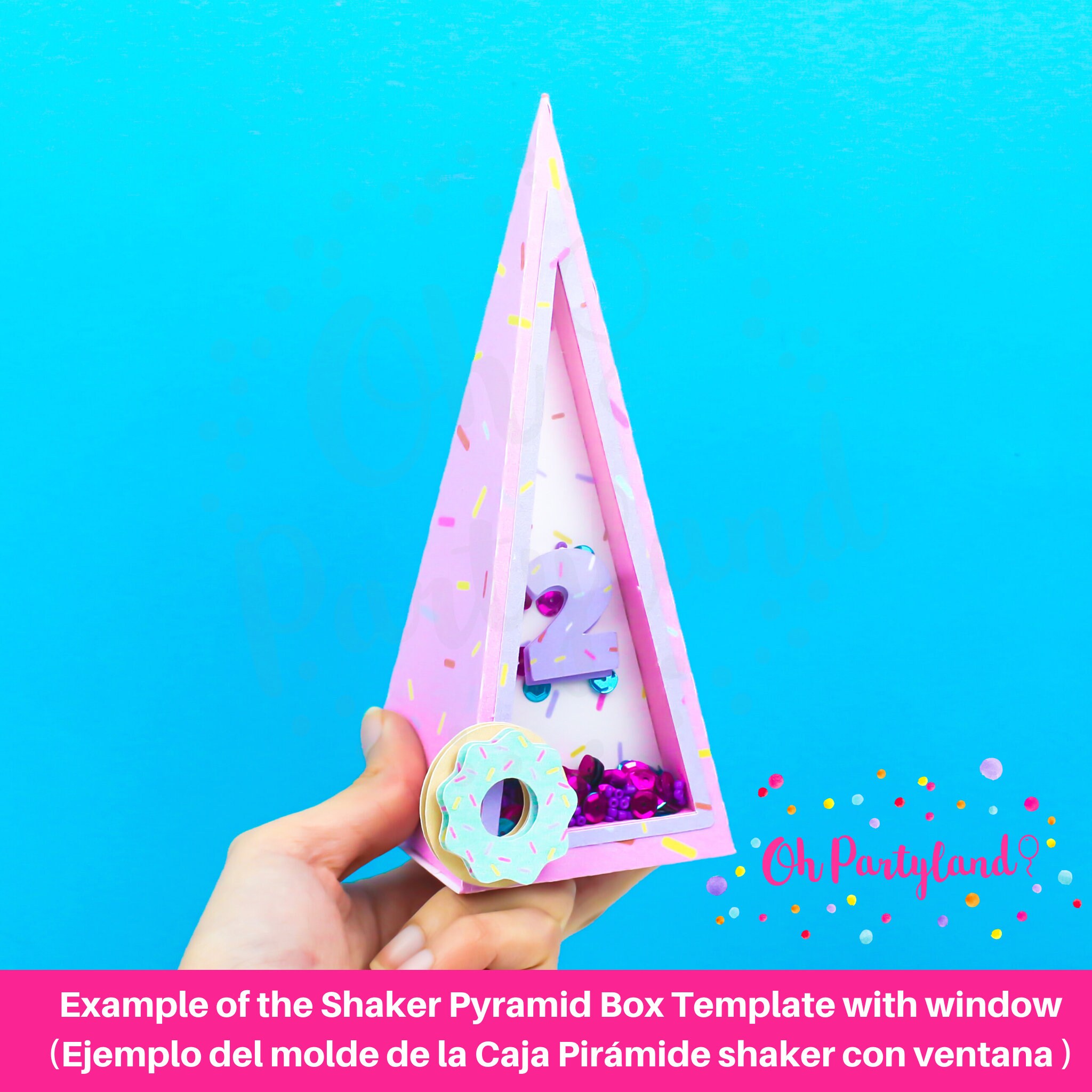 Shaker Pyramid Box SVG Shaker Box Template Favor Box - Etsy