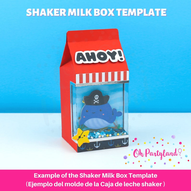 Template Milk Box Shaker Milk Box Template SVG. Shaker Favor | Etsy