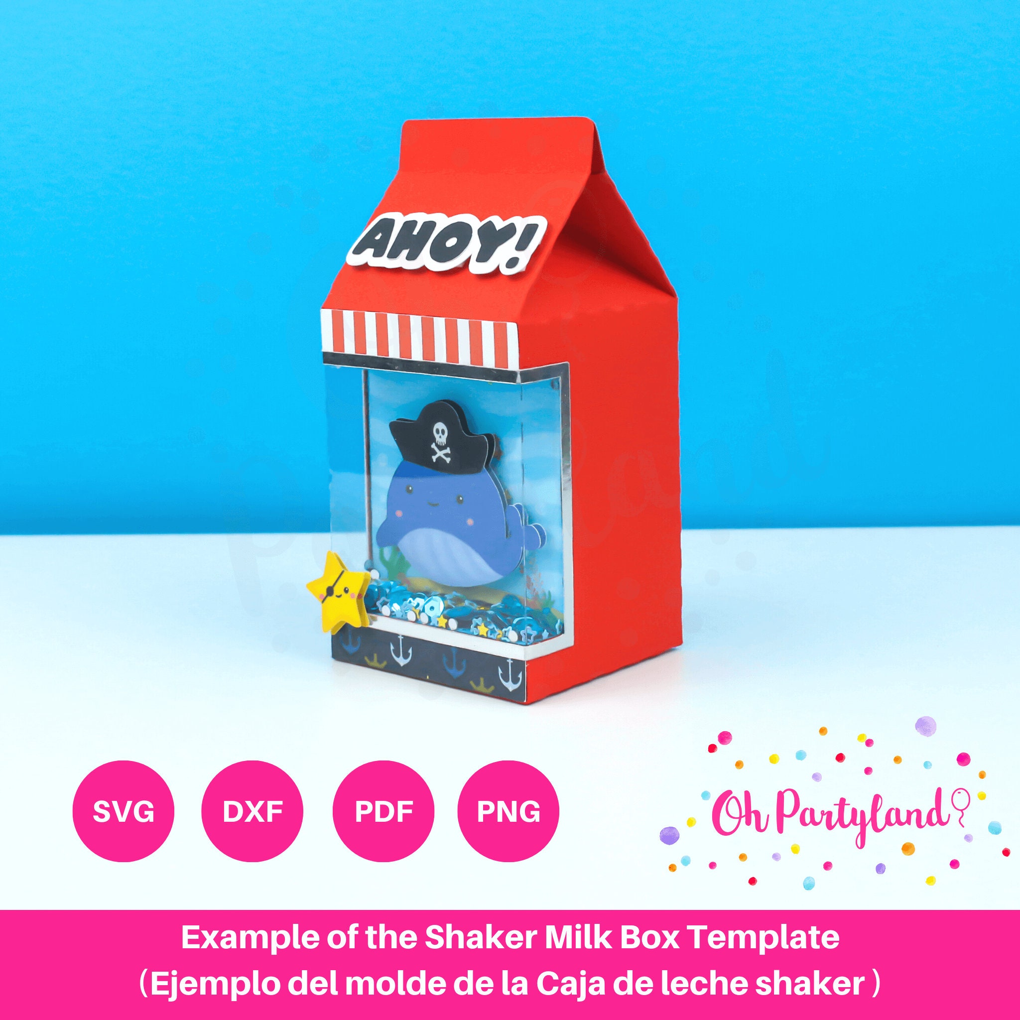 Template Milk Box Shaker Milk Box Template SVG. Shaker Favor | Etsy