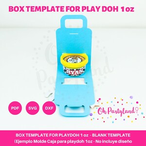 Play Doh Box SVG Files for Cricut, DXF Files and PDF File - Play Doh 1 ...