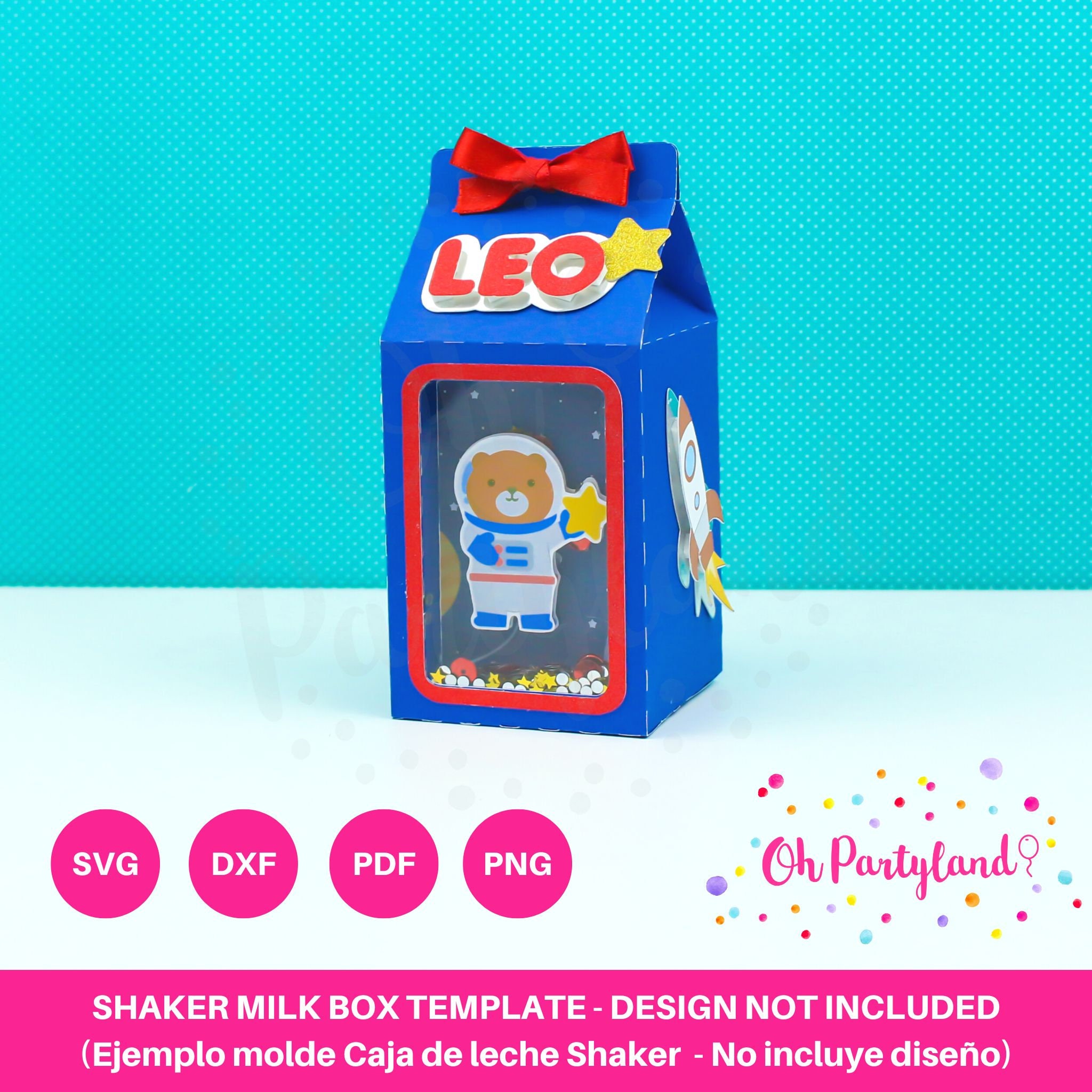 Milk Box Shaker SVG, Favor Box Template, Shaker Box, Treat Box SVG ...