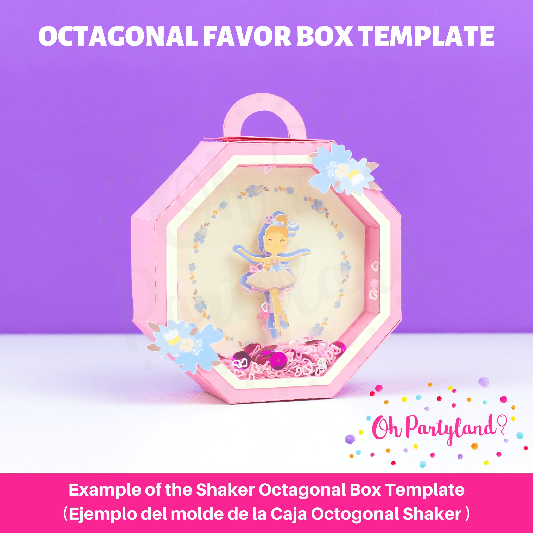 Octagonal Favor Box Template SVG Favor Box SVG Box Shaker | Etsy