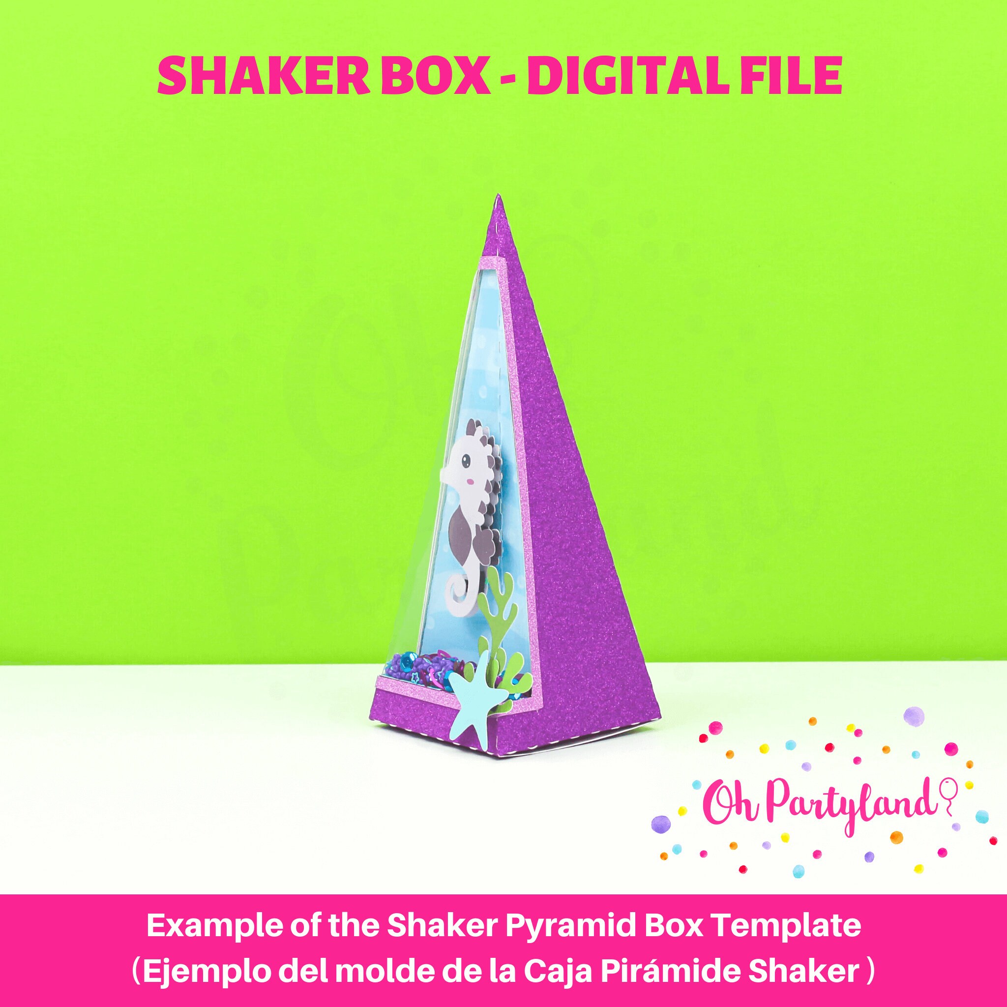 Pyramid Box Shaker SVG Pyramid Shaker Box Template Shaker - Etsy
