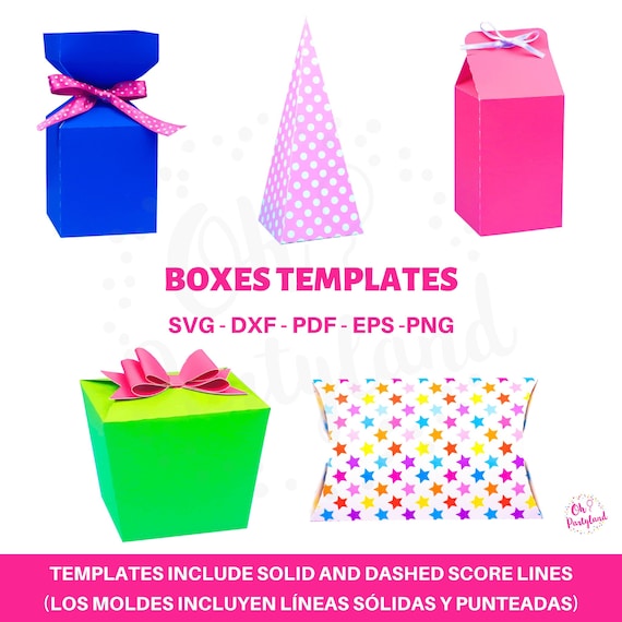 Basic Boxes Templates Svg Dxf Pdf Png Eps Boxes SVG | Etsy
