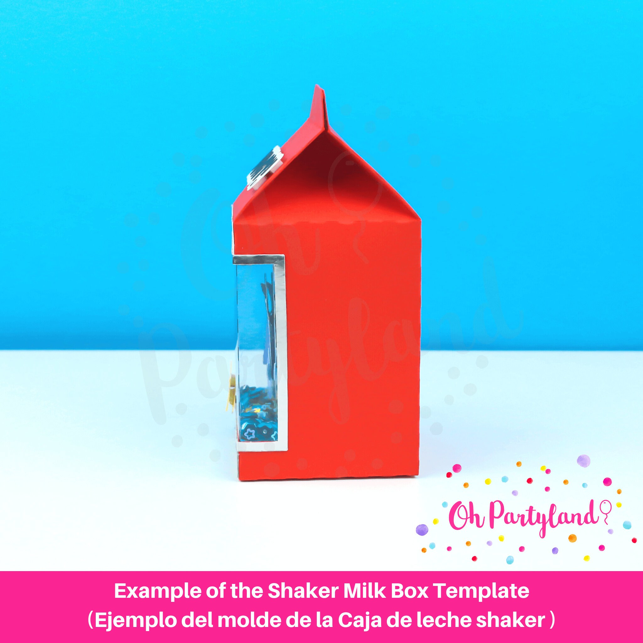 Template Milk Box Shaker Milk Box Template SVG. Shaker Favor | Etsy