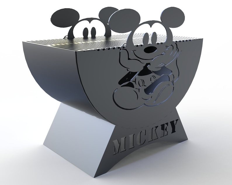 Mickey Mouse Fire Pit DXF File,Cut File,CNC File,Plasma,Laser,Waterjet ...