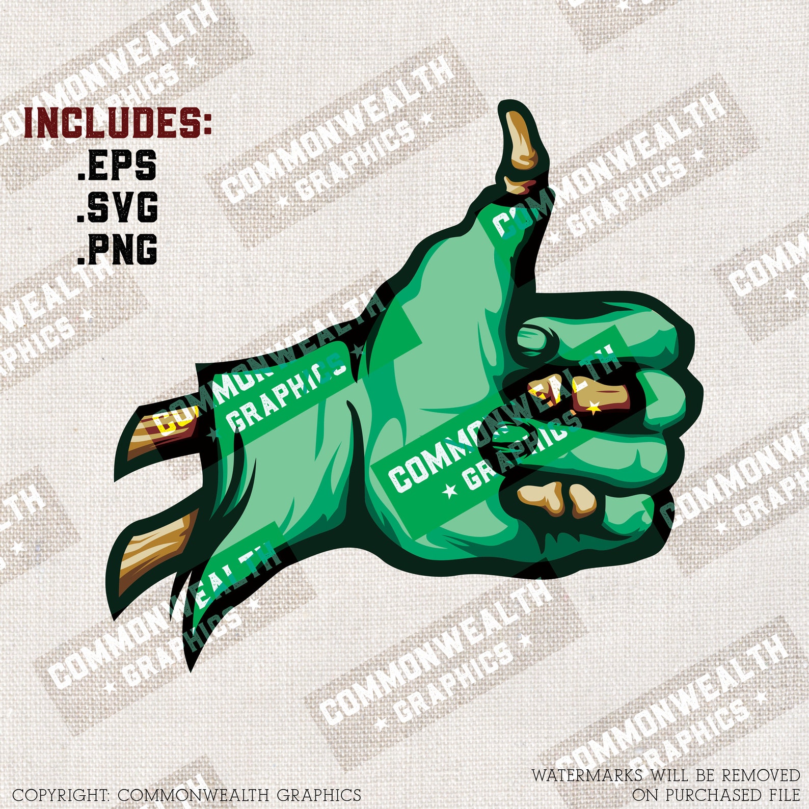 Zombie Hand Thumbs up Halloween Horror Monster Undead Digital - Etsy