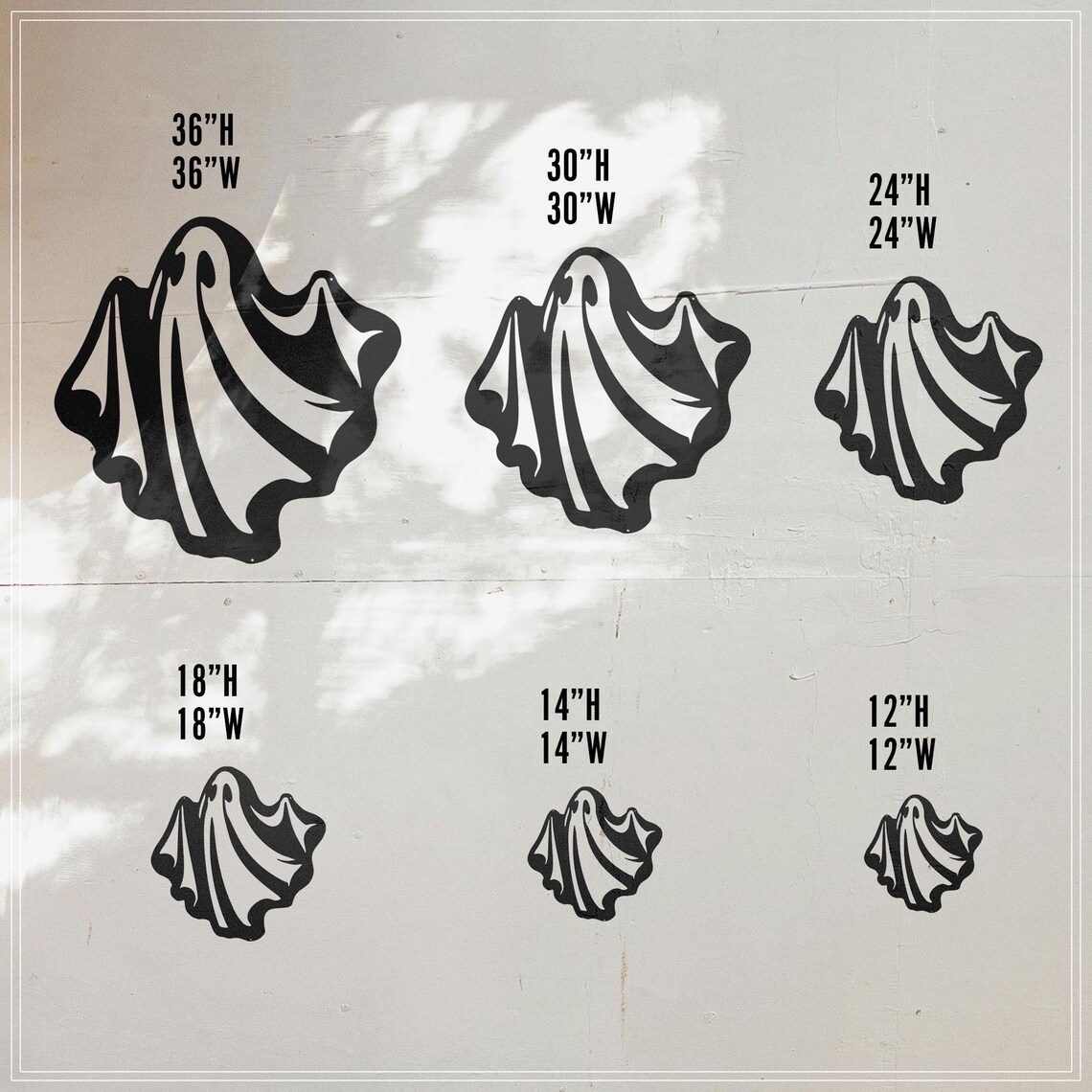 Ghost Halloween Wall Sign – Phantom Wall Art - Laser Cut Spooky Ghost ...