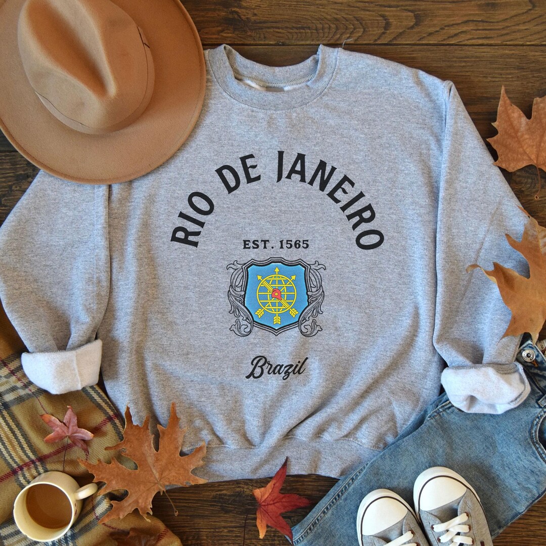 Rio De Janeiro, Brazil Sweatshirt, Soft and Comfortable Crewneck ...