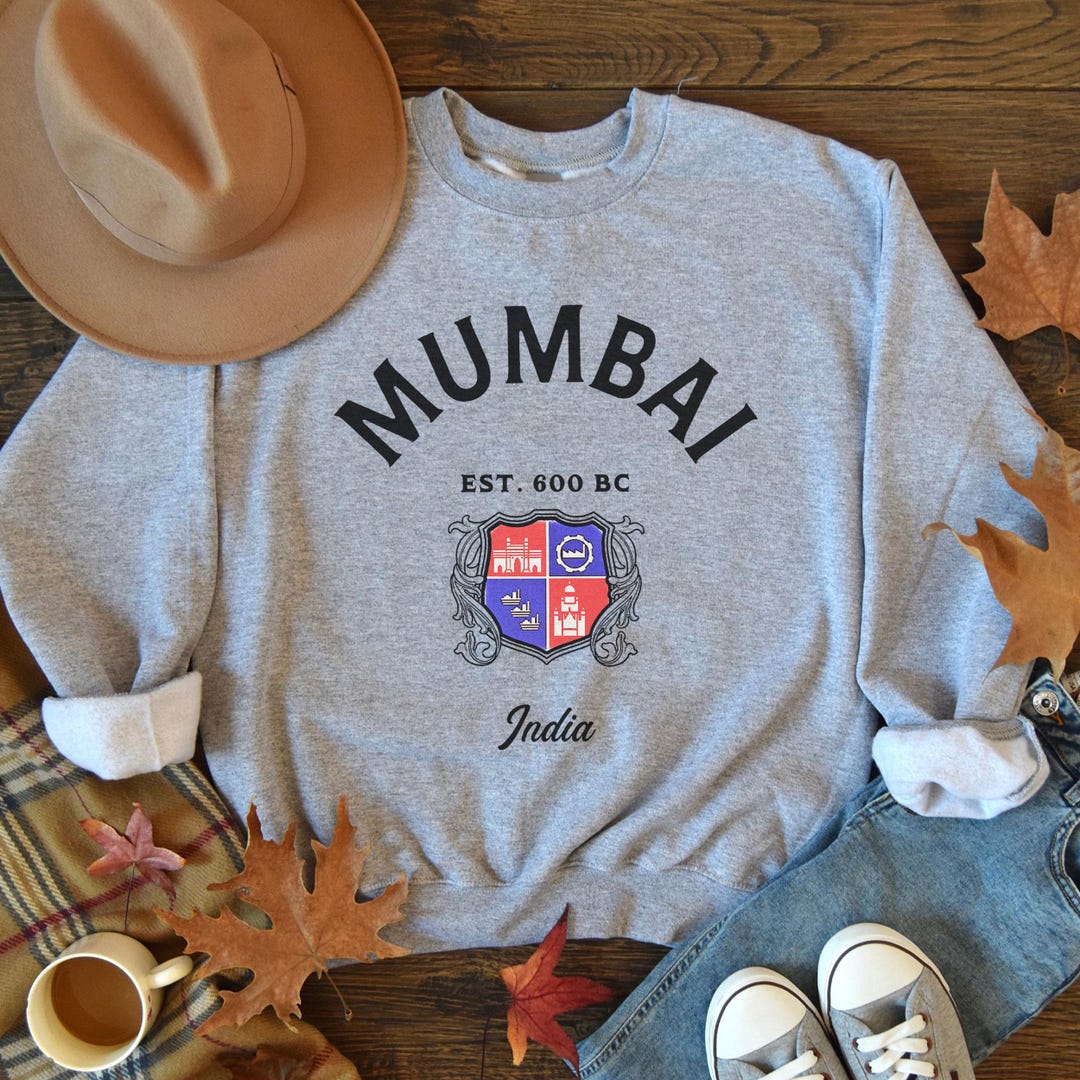 Mumbai, India Sweatshirt, Soft and Comfortable Crewneck Pullover ...