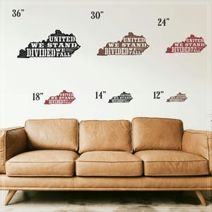 Kentucky State Motto Silhouette Metal Sign Home State Wall Decor ...