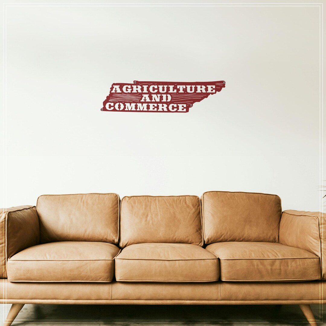 Tennessee State Motto Silhouette Metal Sign Custom Home State Wall ...