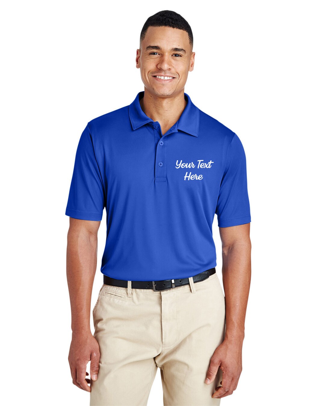 Polyester - Polo Shirts With Full Color Custom Stitched Performance ...