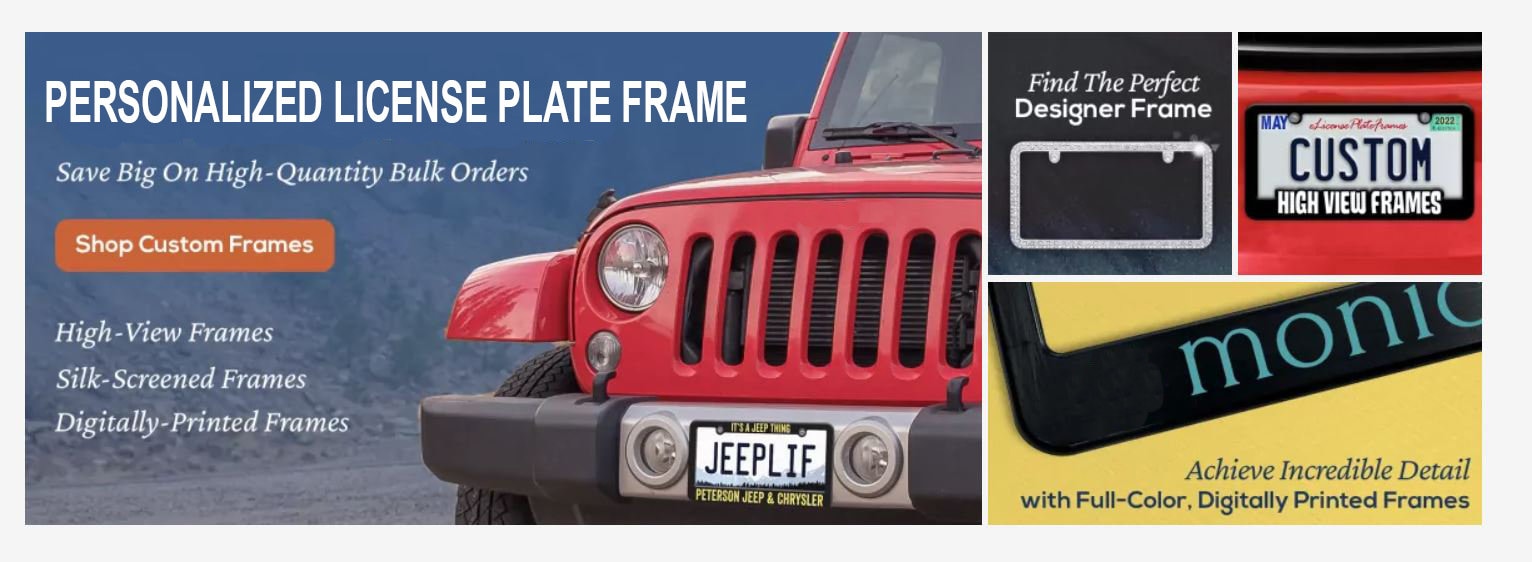 Create Your Own Laser Engraved License Plate Frame - Etsy